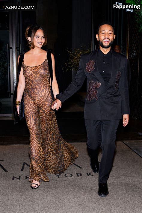 Chrissy Teigen Stuns In Sexy Sheer Dress At The 2024 City Harvest Gala AZNude