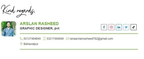 Design Html Email Signature Or Clickable Email Signature By