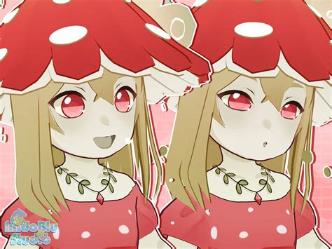 Red Chibi Mushroom Premade 3d Vroid Vrm Model Streamer And Vtuber