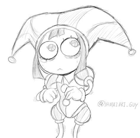 Pomni Sketch By Nazoarts On Deviantart