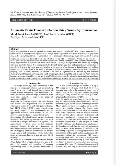 PDF Automatic Brain Tumour Detection Using Symmetry Information DOKUMEN TIPS