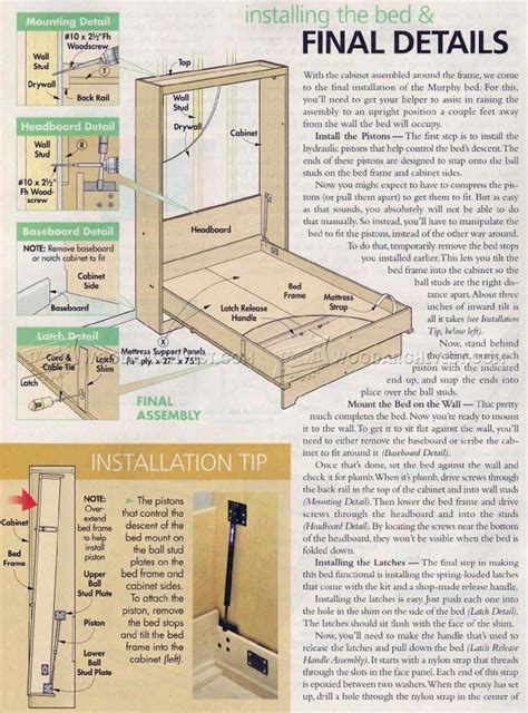 Murphy Bed Plans • Woodarchivist