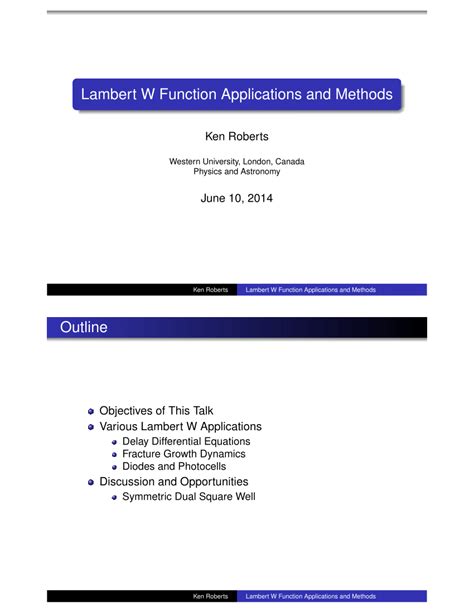 pdf lambert w function applications and methods