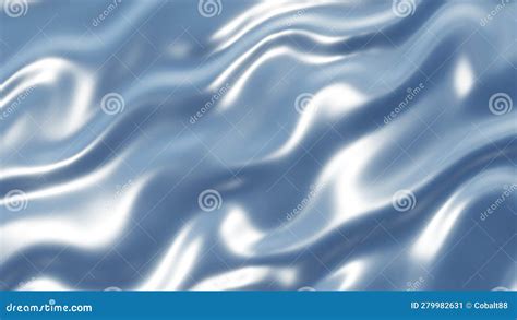 Silver Chrome Metal Texture With Waves Liquid Silver Metallic Silk Wavy Design Stock