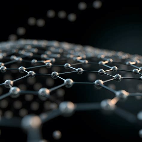 Graphene Molecular Model Hexagonal Lattice Premium Ai Generated Image