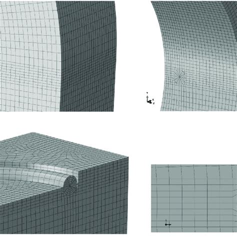 Typical FEM Mesh For The Complete Cracked Lug Download Scientific Diagram