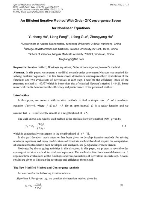 An Efficient Iterative Method With Order Of Convergence Seven For