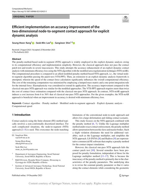 Pdf Efficient Implementation On Accuracy Improvement Of The Two