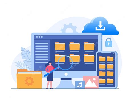 Premium Vector File Management Administration Data Filing Concept Folder Gallery