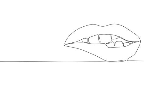 Biting Lip Sketch