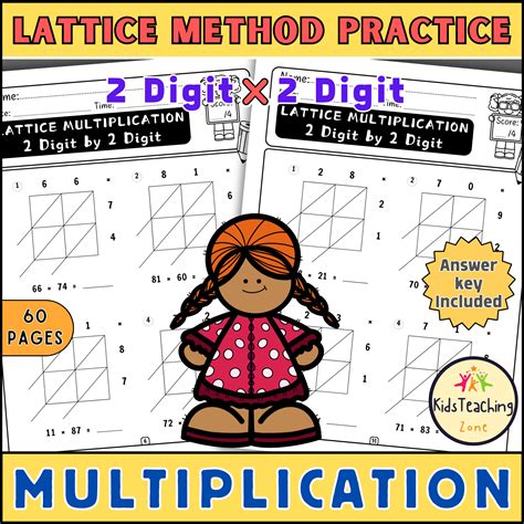 Multiplying 2 Digit By 2 Digit Worksheets Grid Method