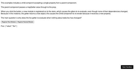 Vuex Dynamic Module Re Render Codesandbox