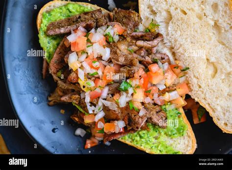 Torta De Asada Mexicana