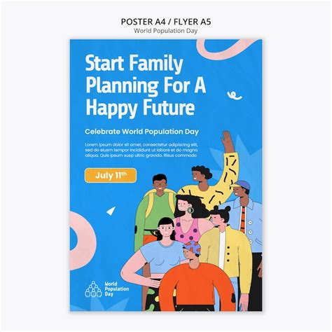 Free Psd World Population Day Template Design