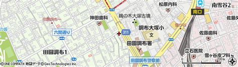 東京都大田区田園調布1丁目20 2の地図 住所一覧検索｜地図マピオン