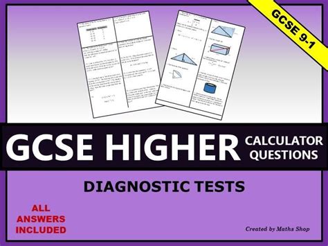 Gcse Higher Calculator Questions Maths Revision Teaching Resources Simultaneous Equations
