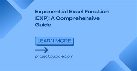 Exponential Excel Function Exp A Comprehensive Guide