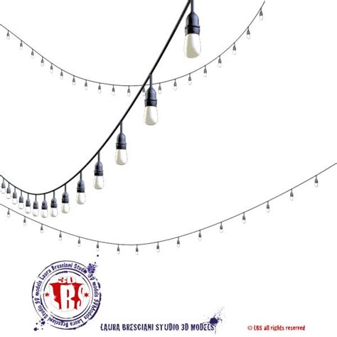 String Lights 3d Model 6 Obj Fbx 3ds C4d Free3d