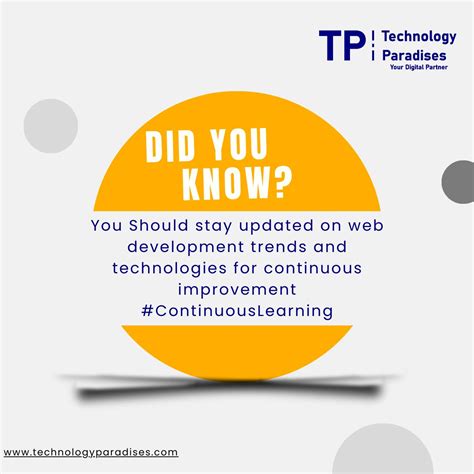 Continuouslearning Webdevelopment Technology Paradises