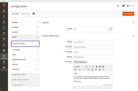 How To Customize Magento Password Protected Page Titles Headings And Content Documentation