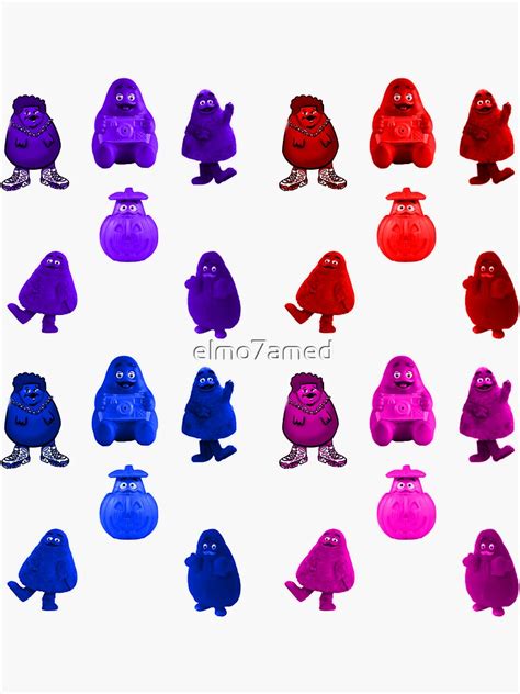 Grimace Sticker For Sale By Elmo7amed Redbubble