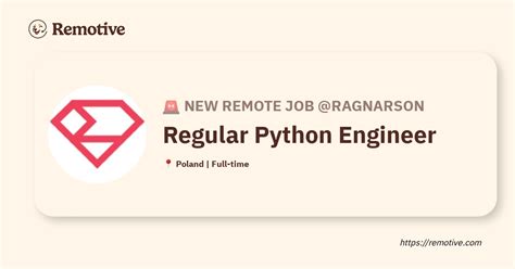 Hiring Regular Python Engineer Ragnarson