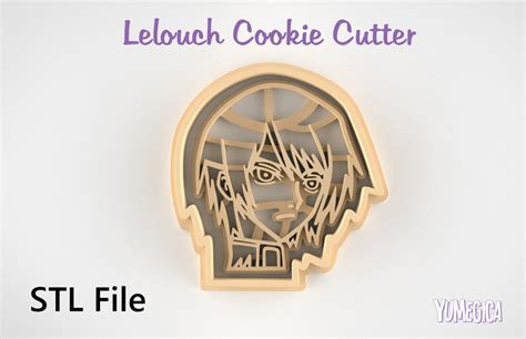 3d Printed Lelouch From “code Geass” Cookie Cutter Stl File By