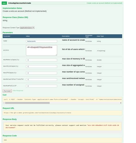 cloudapi account create returns internal server error · issue 1333 · 0