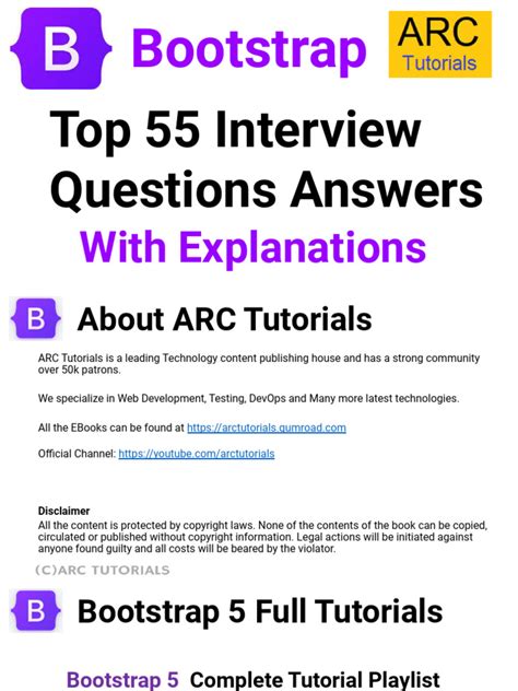Bootstrap Top 50 Interview Questions Answers Pdf Version Pdf Bootstrap Front End Framework