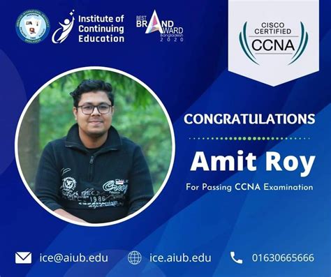 amit roy on linkedin aiub ccna cisco