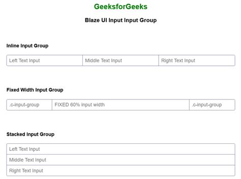 Blaze UI Input Input Groups GeeksforGeeks