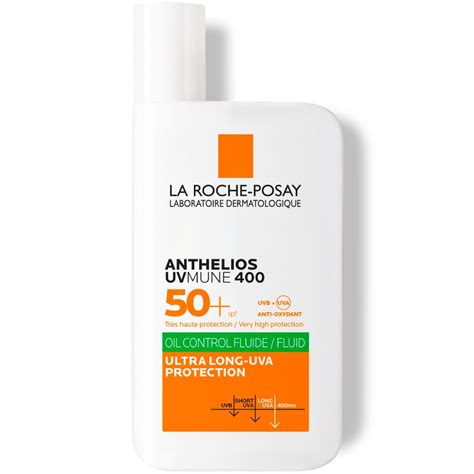 Слънцезащитен флуид за лице Invisible La Roche Posay Anthelios Uvmune400 Oil Control Spf 50 За