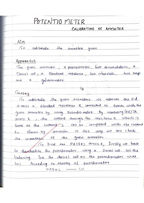 Calibration Of Ammeter Using Potentiometer At Franklin Haley Blog