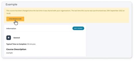 course sync command