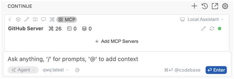 Continue Agent 使用 GitHub MCP Server 军舰日志