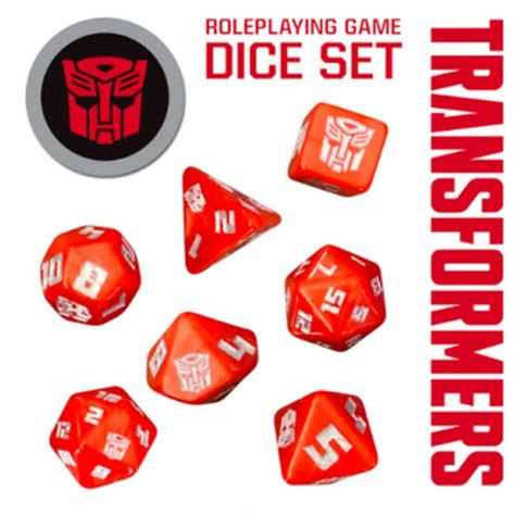 Transformers Rpg Game Dice Set 13 99
