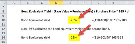 Bond Equivalent Yield Formula Step By Step Calculation