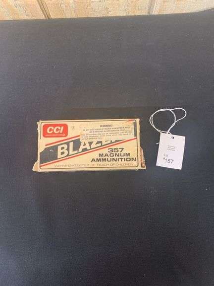 1 Box Cci Blazer 125 Gr Jhp 357 Magnum Aumann Auctions Inc