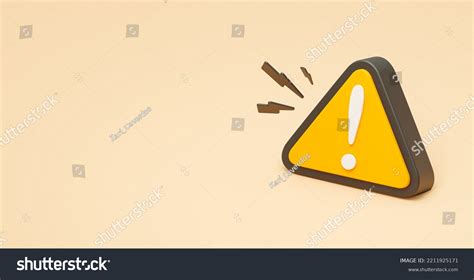 Yellow 3d Triangle Warning Symbol Icon Stock Illustration 2211925171 Shutterstock
