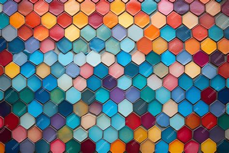 Colorful Mosaic Pattern Background Premium Ai Generated Image