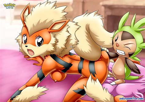 Rule 34 Arcanine Ass Balls Bbmbbf Bed Bedroom Breasts Chespin Female