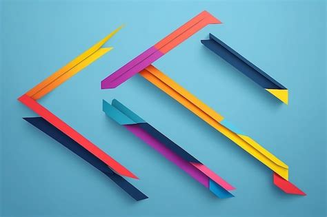 Premium Photo Abstract Minimalist Conceptual Multiple Coloured Zig