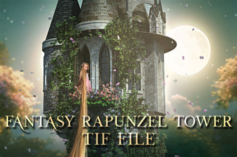 Rapunzel Tower Digital Background Rapunzel Backdrop Digital Background Photo Overlays