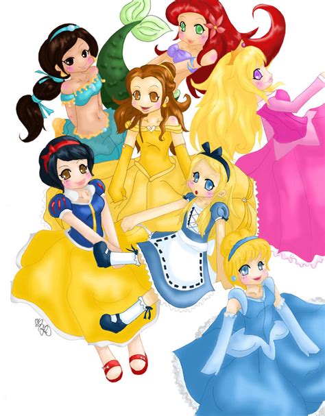 Disney Princess By Aznt0mb01 On Deviantart