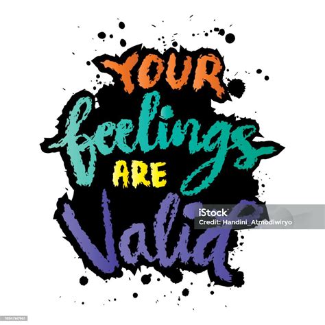 당신의 감정은 타당합니다 그런 지 디자인 벡터 일러스트 레이 션입니다 감정에 대한 스톡 벡터 아트 및 기타 이미지 감정 개념 개념과 주제 Istock