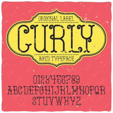 Фигурная красная этикетка с шрифтом | Бесплатно векторы