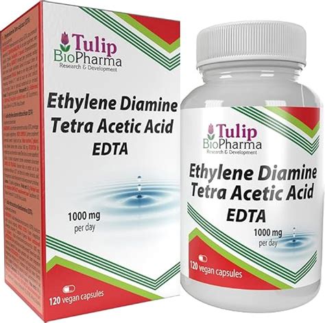 Edta Ethylene Diamine Tetra Acetic Acid 500mg 120 Vegan Capsules 3rd