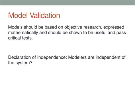 ppt model assessment and validation powerpoint presentation free