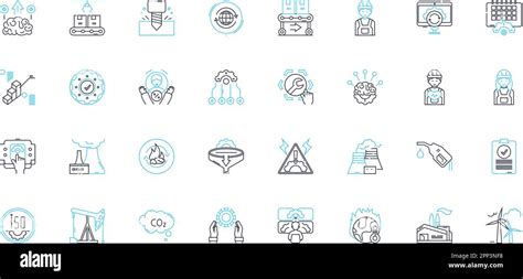Intelligent Workplace Linear Icons Set Smart Productive Efficient Agile Connected