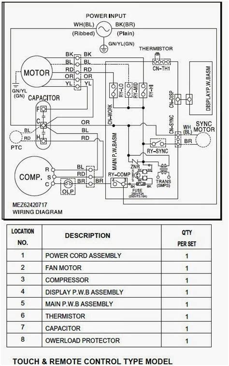 Split Diagrams Air Wiring Conditioner 40yaf036300